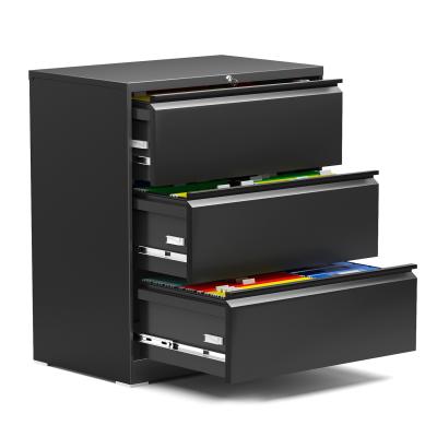 China Wide Drawer File Cabinet lateral filing cabinet Metal 3 Drawer File Cabinet for sale