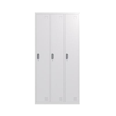China Staff locker 3 single doors metal locker for office,student locker, iron locker for sale