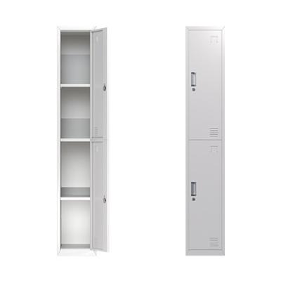 China Two door steel cabinet staff locker metal wardrobe, student locker for sale