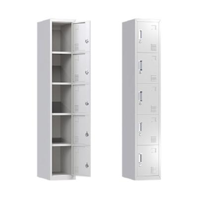 China 5 Door Metal Locker Storage Cabinet Steel Storage Cabinet for gym student  iron locker for sale