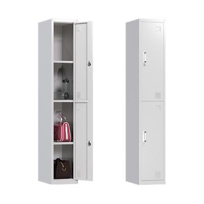 China Easy Assemble 2-Tier Locker, All-Purpose Large Storage with Louvered Doors, Uniquely Keyed, Made by High-quality Steel for sale