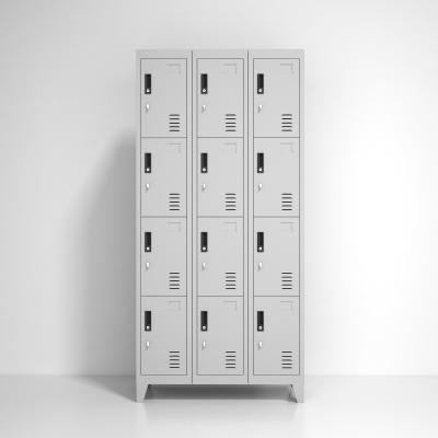 China 12 door Modern  factory cheap price metal storage locker school  use metal wardrobe steel wardrobe locker for sale