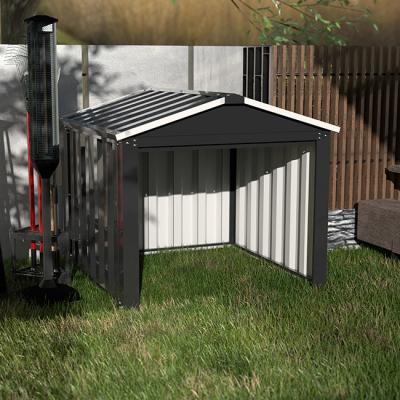 China Anti-Corrosion Metal Garden Shed Outdoor Storage Shed Tool Shed with Base Frame for sale