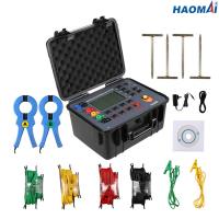 China Double Clamps Ground Resistance Testing Equipment , Automatic Soil Resistivity Tester for sale