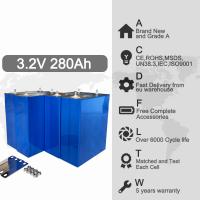 China Multipurpose 302Ah 320Ah 280ah Lifepo4 Cells Prismatic Lfp Cells  LF280K for sale