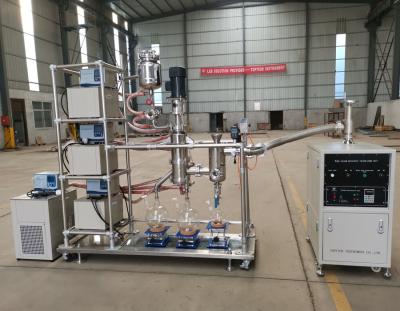 China Thin Film Evaporator Herb Extraction Machine Short Path Distillation For CBD Oil for sale