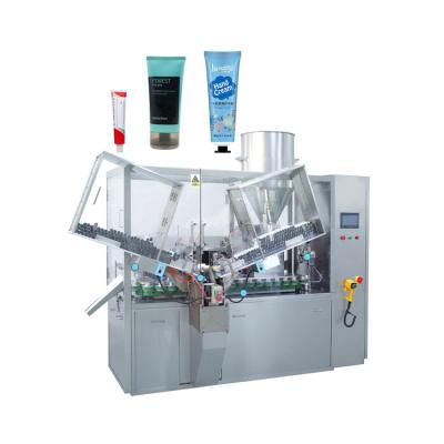 China Cosmetics Inner Heating Plastic Tube Filling And Sealing Machine for sale