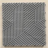 China PP Garage Floor Tile 15.75x15.75in 2500 lbs Load Capacity Black 3D Cubic for sale