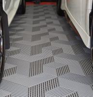 China Heavy Duty Interlocking Ribbed Garage Floor Tiles 400×400×18mm with Slip Resistance and Chemical Protection for sale