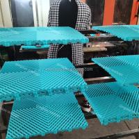 China Heavy Duty Polypropylene Ribbed Garage Floor Tiles 400×400×18mm with 2500 lbs Load Capacity for sale