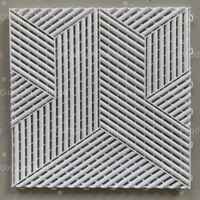 China Premium Garage Floor Covering Durable Polypropylene Floor Tiles with 3D Surface for sale