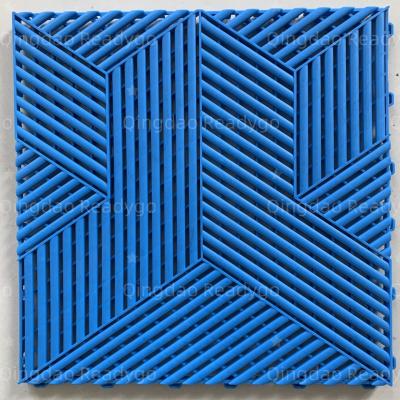 China Interlocking Garage Floor Puzzle Mats Rigid Plastic Garage Floor Tile for sale