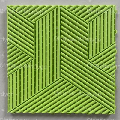 China Impact Resistant Garage Floor Tiles 15.75x15.75 in Smooth Eco Heavy Duty Polypropylene 2500 lbs for sale