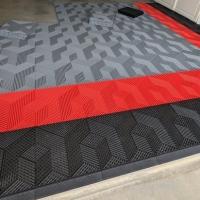 China Readygo 3D-Cubic Epoxy Garage Floor Tiles 400x400x18mm Waterproof Interlocking Surface for sale