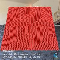 China Readygo 3D-Cubic Epoxy Garage Floor Tiles 400x400x18mm Waterproof Interlocking Surface for sale