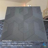 China 3D Cubic Interlocking Garage Floor Tiles 400x400mm 25000lbs Load Capacity for sale