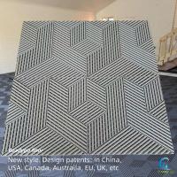 China 3D Cubic Interlocking Garage Floor Tiles 400x400mm 25000lbs Load Capacity for sale
