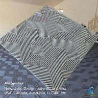 China 3D Cubic Interlocking Garage Floor Tiles 400x400mm 25000lbs Load Capacity for sale