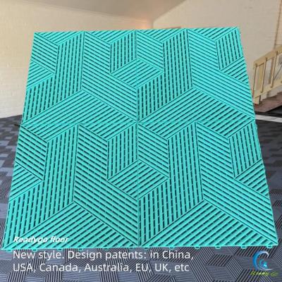 China Epoxy Garage Floor 400x400x18mm Interlocking Tiles UV Resistant Slip Proof Easy Clean for sale