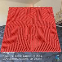 China Gray Garage Floor Tile Mats Interlocking Plastic Garage Floor Tiles for sale