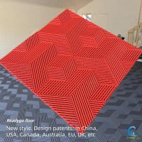 China Gray Garage Floor Tile Mats Interlocking Plastic Garage Floor Tiles for sale