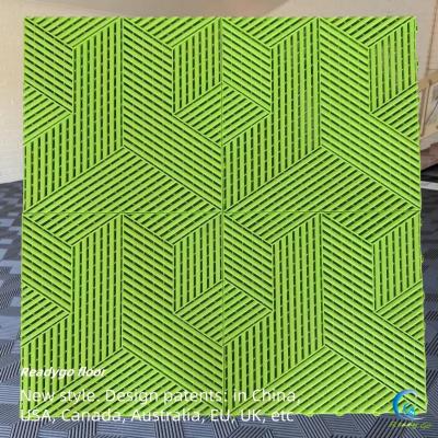China UV Resistant Waterproof Garage Floor Tiles 18mm Thickness Black 2500 lbs Capacity for sale