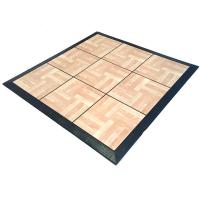 China 300x300mm Polypropylene Dance Floor Tiles - 12mm Thick Snap-Lock Interlocking System for Indoor/Outdoor Use for sale