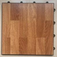 China 300x300mm Polypropylene Dance Floor Tiles - 12mm Thick Snap-Lock Interlocking System for Indoor/Outdoor Use for sale