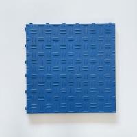 China 18mm Thick Interlocking Diamond Pattern Garage Floor Tiles - 400x400mm Polypropylene Heavy-Duty Flooring for sale