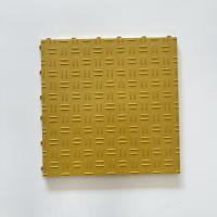 China 18mm Thick Interlocking Diamond Pattern Garage Floor Tiles - 400x400mm Polypropylene Heavy-Duty Flooring for sale