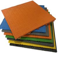 China 18mm Polypropylene Interlocking Garage Floor Tiles 400x400mm with 2500 lbs Load Capacity for sale