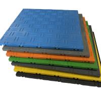 China 18mm Polypropylene Interlocking Garage Floor Tiles 400x400mm with 2500 lbs Load Capacity for sale