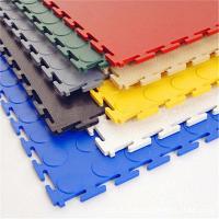 China OEM PVC Interlocking Garage Floor Tiles 498x498x6.5mm Textured Anti-Slip Surface for Workshop & Warehouse for sale