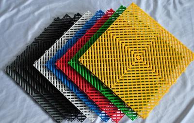 China Readygo RIB400 Interlocking Garage Floor Tiles 400x400x18mm with 2500 lbs Load Capacity and Temperature Resistance -22°F to 248°F for sale
