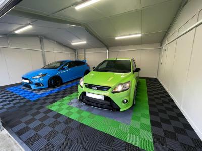 China UV Proof Polypropylene Garage Flooring 400x400x18mm Interlocking Tiles with -22°F to 248°F Temperature Resistance for sale