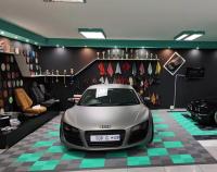 China Readygo RIB400 18mm Polypropylene Interlocking Garage Floor Tiles 400x400mm 2500 lbs Capacity for sale