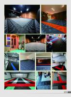 China Black Garage Floor Tile 15.75x15.75in -20°F to 120°F 2500lbs Load Capacity for sale