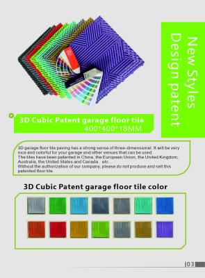 China Black Garage Floor Tile 15.75x15.75in -20°F to 120°F 2500lbs Load Capacity for sale