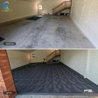 China Black Interlocking Garage Tile 15.75x15.75 Inch 25000 Lbs Load Capacity Heavy Duty Flooring for sale