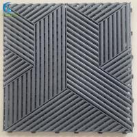 China PP Garage Floor Tile 400x400x18mm 30 Ton Capacity Click Installation for sale
