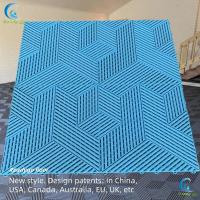 China Interlocking Garage Floor Tile 400x400x18mm 30 Tons Weight Capacity Heavy Duty for sale