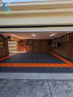 China UV Resistant PP Garage Floor Tile 3D Cubic Heavy Duty 2500 lbs Load Capacity for sale