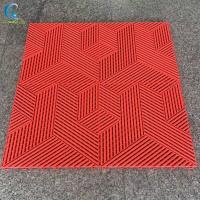 China UV Stabilized Interlocking Garage Tile 400x400mm 30 Ton Load Capacity Outdoor Durable Floor for sale