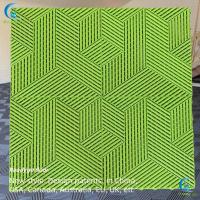 China Interlocking Garage Floor Tile 620g Click Installation 3D Cubic Pattern 400x400x18mm for sale