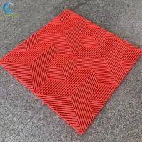 China 18mm 3D Cubi Garage Floor Tile 400x400mm Interlocking for Workshop for sale