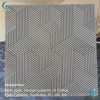 China Interlocking Garage Floor Tiles 15.75x15.75 Inch 2500 Lbs Capacity PP Polypropylene Gray for sale