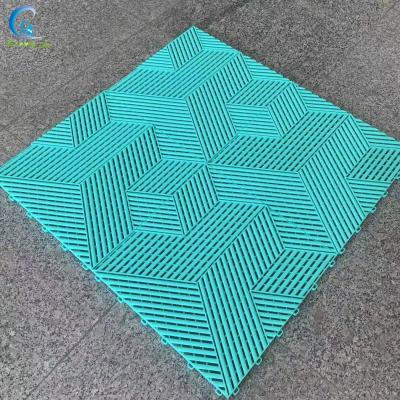 China Garage Floor Tile Click Installation 18 mm Modular Interlocking Tiles Ideal for sale