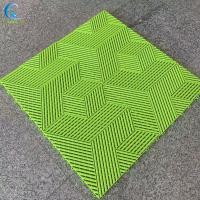 China Interlocking Garage Floor Tiles 400x400mm 18mm Thick 30 Ton Weight Capacity Click Installation for sale