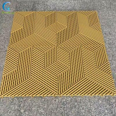 China Interlocking Garage Tile 400x400x18mm 30 Ton Capacity Heavy Duty Flooring for sale