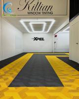 China Waterproof Interlocking Garage Floor Tile 15.75x15.75in 0.7in Thick Black 6.25 Tiles per Sqm for sale